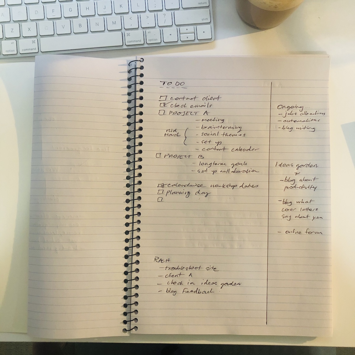 How to use a bullet journal for client management - Rachel's List blog