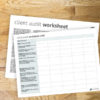 Client audit worksheet - Rachel's List | Toolkit